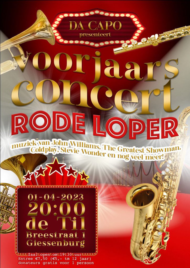 De Rode Loper | Da Capo Giessenburg