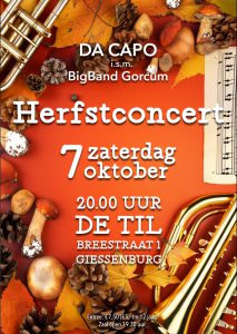 Concert met BigBand Gorcum | Da Capo Giessenburg